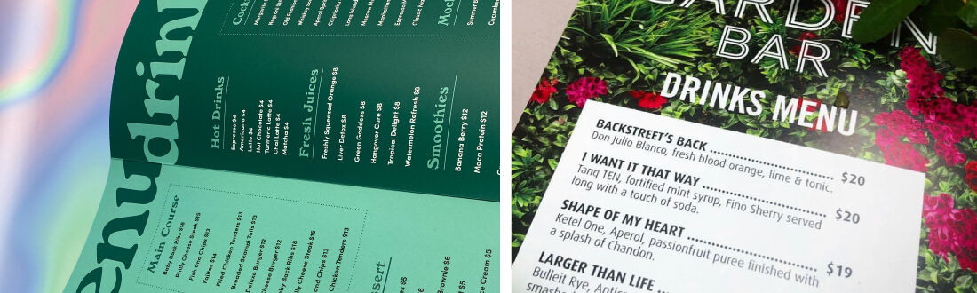 Menus printing Sydney | Fast Print Services